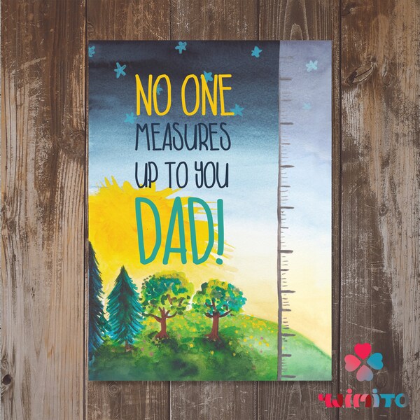 No One Measure up to You Dad - Etsy