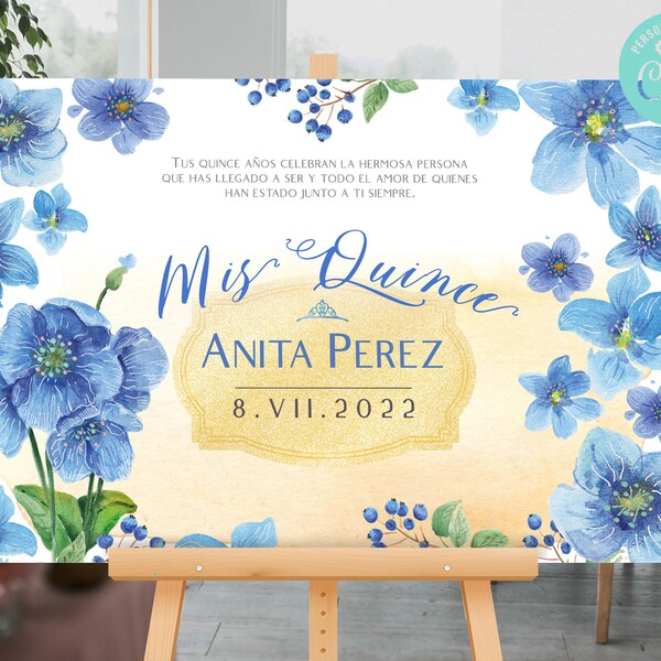 Quinceanera Banner Template - Etsy