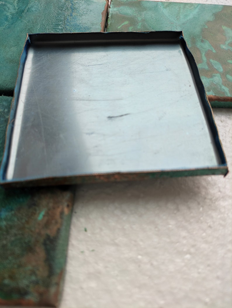 Patina Copper Tiles Splashback Backsplash Handmade Art Tiles - Etsy UK