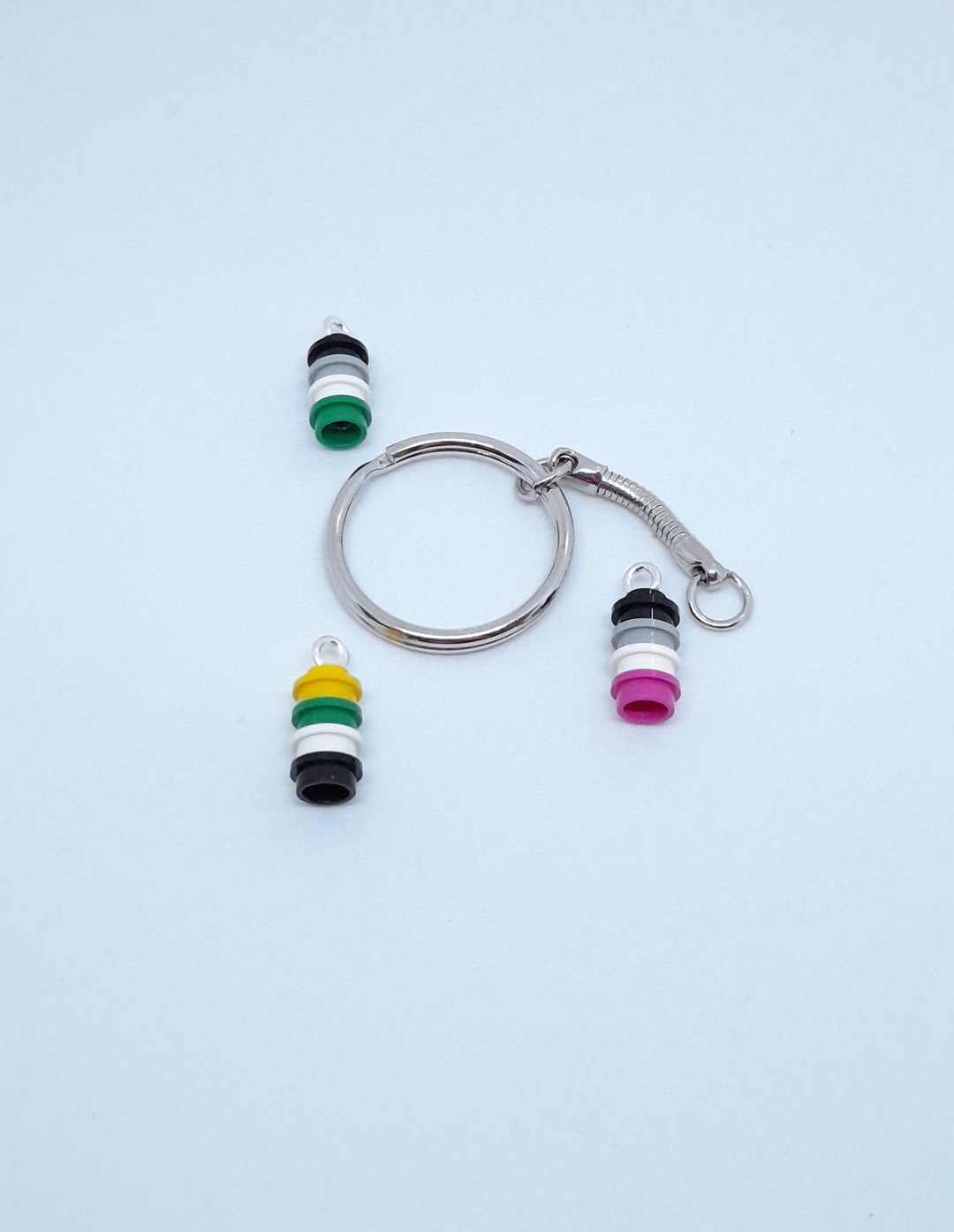 Colourful and Unique Pride Flag Keyrings Handmade With Lego Bricks ...