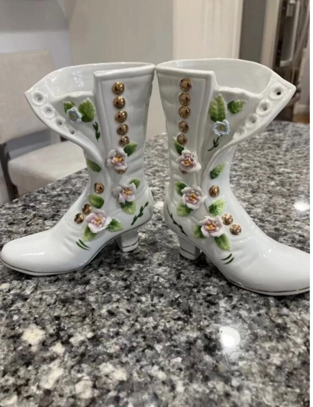 Victorian Boot Vases Porcelain Boots - Etsy