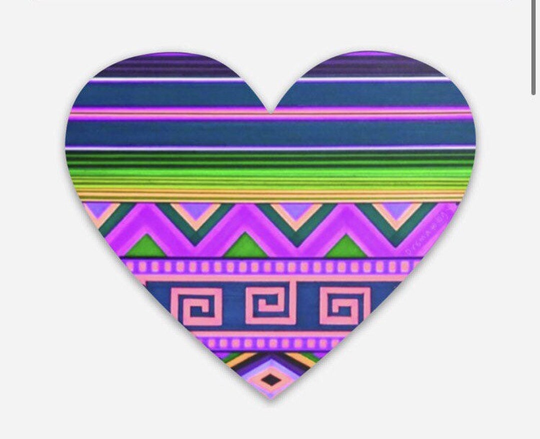 Aztec Pattern / Serape Pattern Heart - Etsy