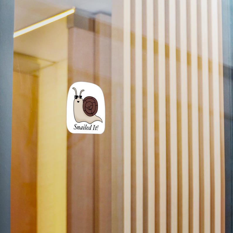Snail Vinyl Sticker, Cute & Funny Sticker, Great Gift for Nature Lovers ...