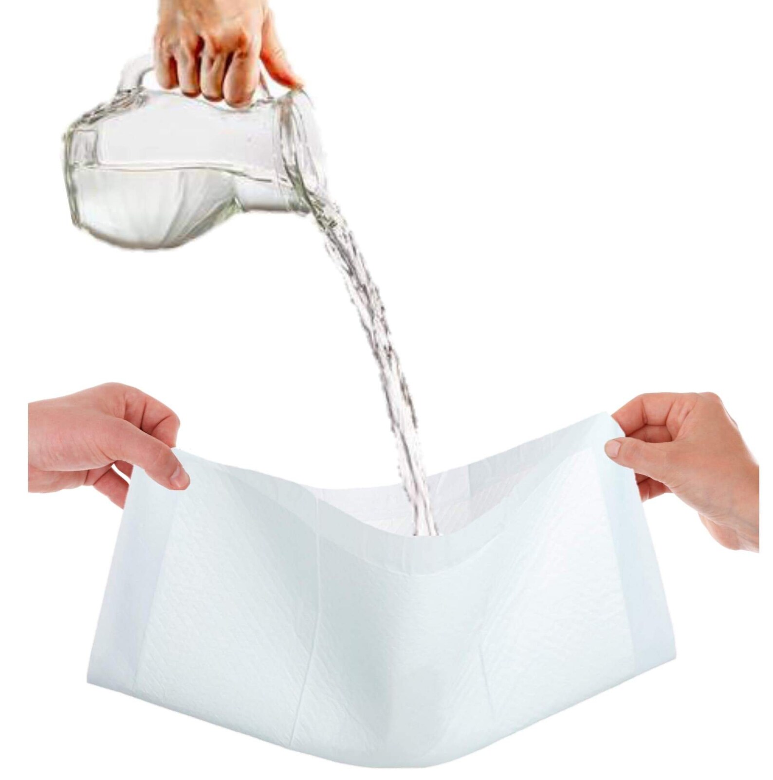 Mr. Peanut's Premium Absorbent Gel Pee Pads 23"x23", 6 Layers of ...