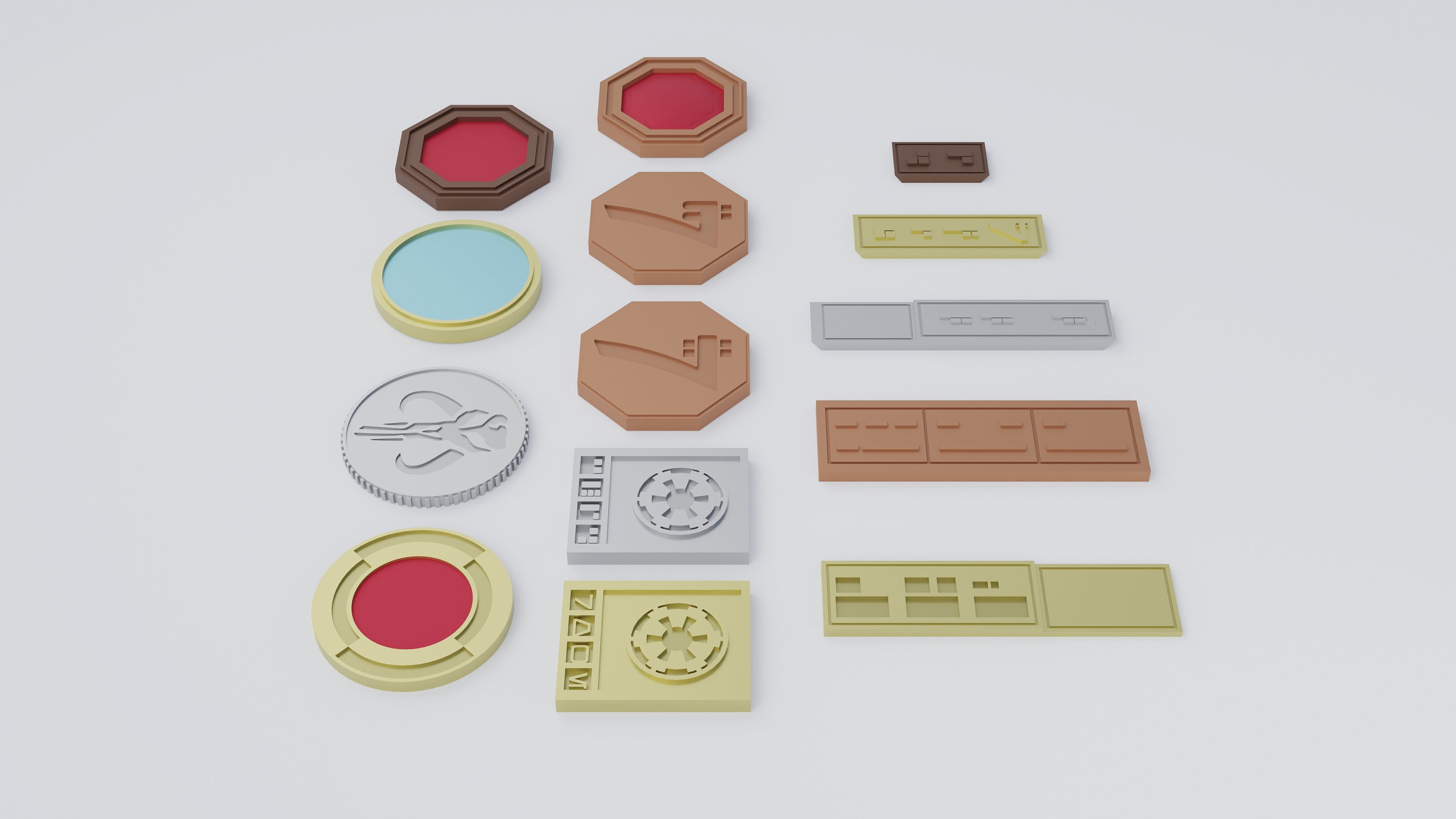 Sabacc Credit Chips 3D Print STL File Pack | Star Wars SOLO Credits ...