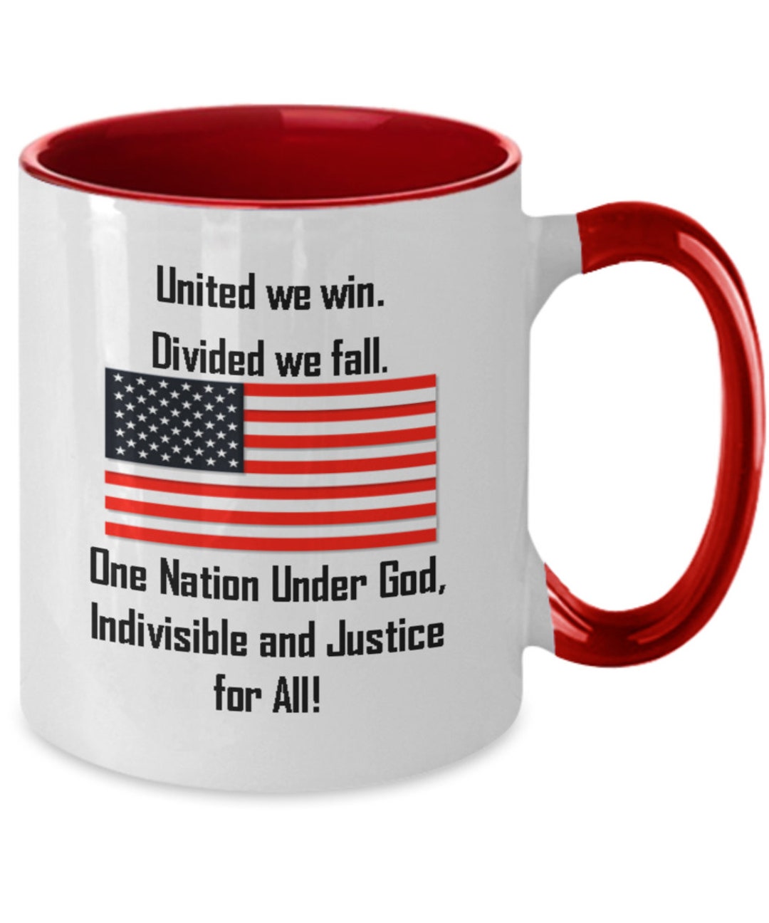 United We Win Divided We Fall Mugone Nation Under - Etsy