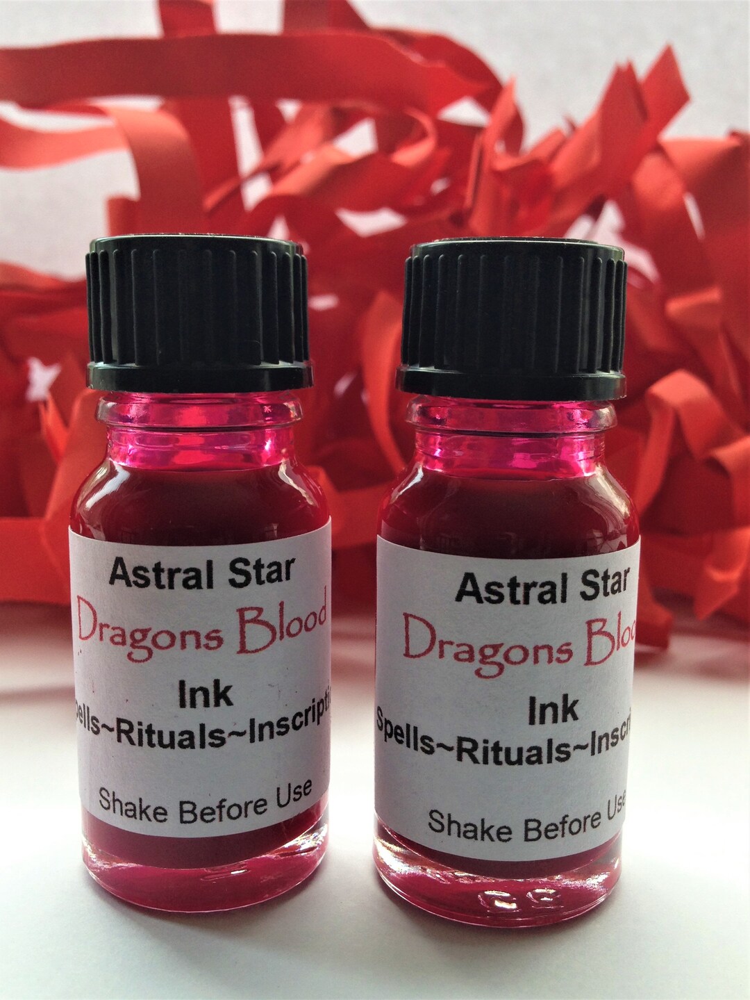 Dragons Blood Ink - for Inscribing Spells Ritual Candle Magick 2 X 10ml ...