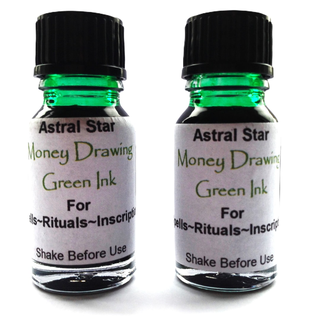 Money Green Drawing Ink - for Inscribing Spells Ritual Candle Magick ...