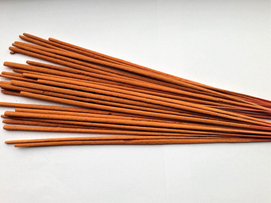 Orange & Cinnamon Incense Sticks 20 Beautiful Sticks - Etsy