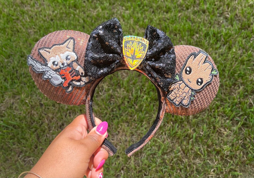 Guardians of the Galaxy Groot and Rocket Inspired Mouse Ears - Etsy