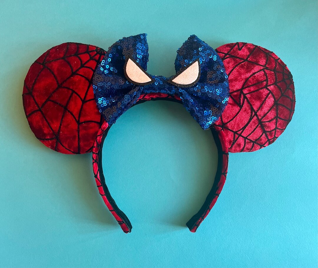 Spider-man Inspired Mouse Ears - Etsy