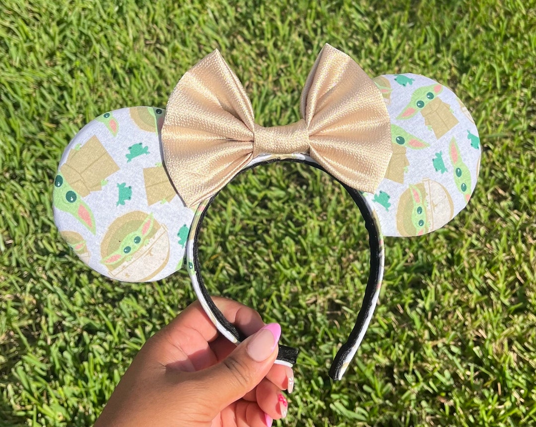 Grogu/baby Yoda Inspired Fabric Mouse Ears - Etsy