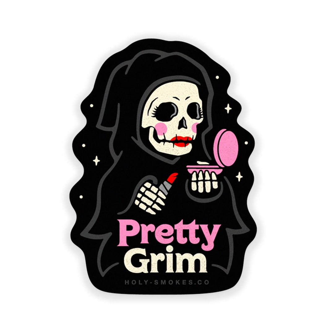 Pretty Grim Vinyl Sticker - Etsy