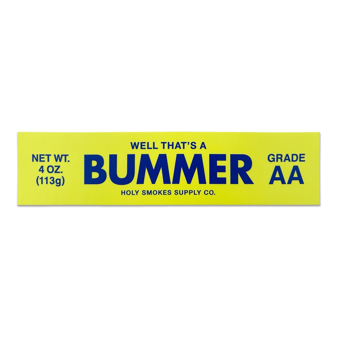 Bummer Bumper Sticker - Etsy