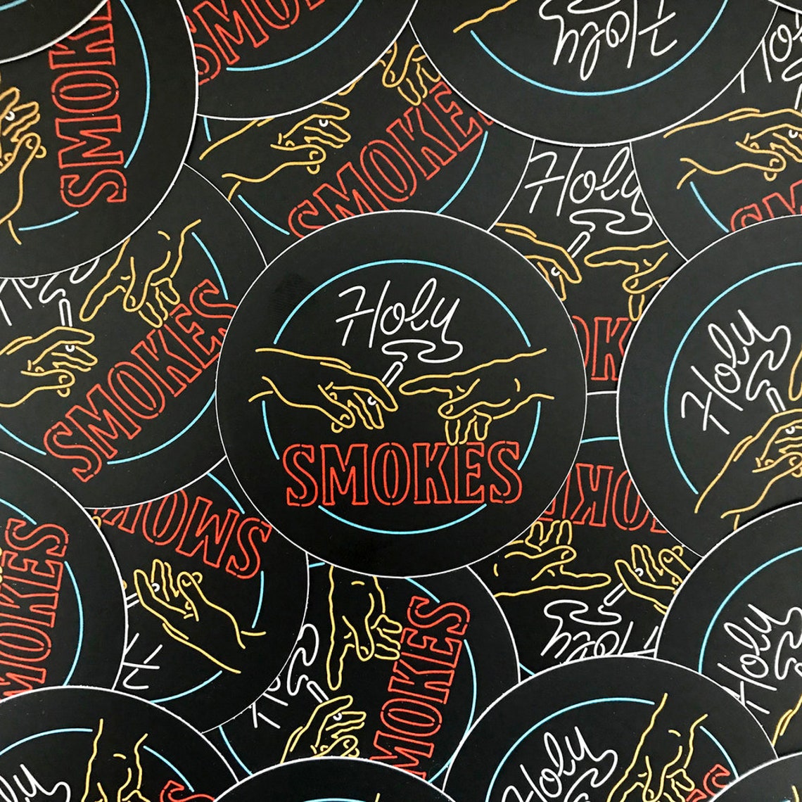 Holy Smokes Vinyl Sticker - Etsy