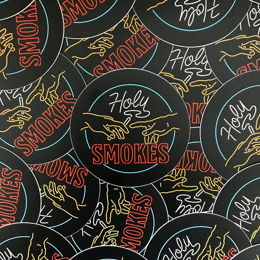 Holy Smokes Vinyl Sticker | Etsy
