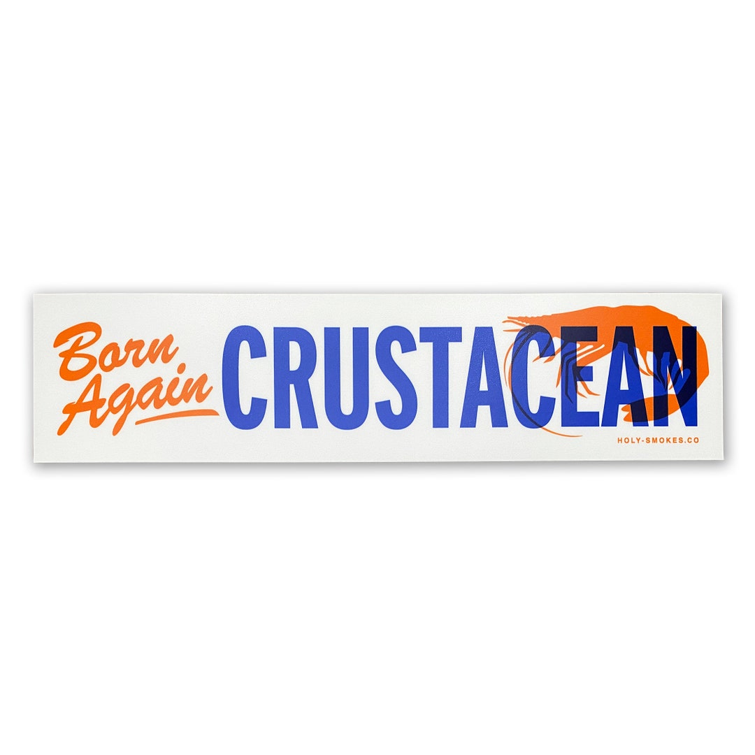 Born Again Crustacean Bumper Sticker - Etsy