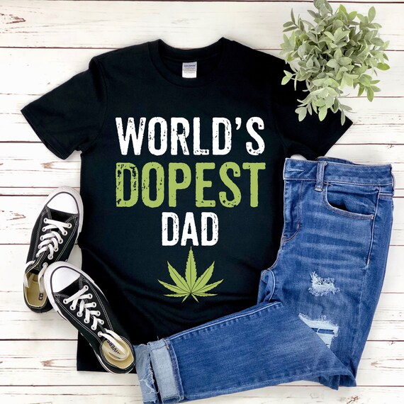 Funny Father Dad Marijuana Weed Cannabis Leaf Fathers Day | Etsy