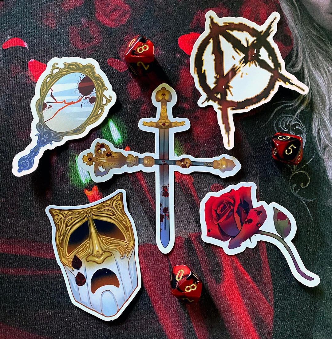 Vampire the Masquerade Clan Effect Stickers Ventrue Toreador Malkavian ...