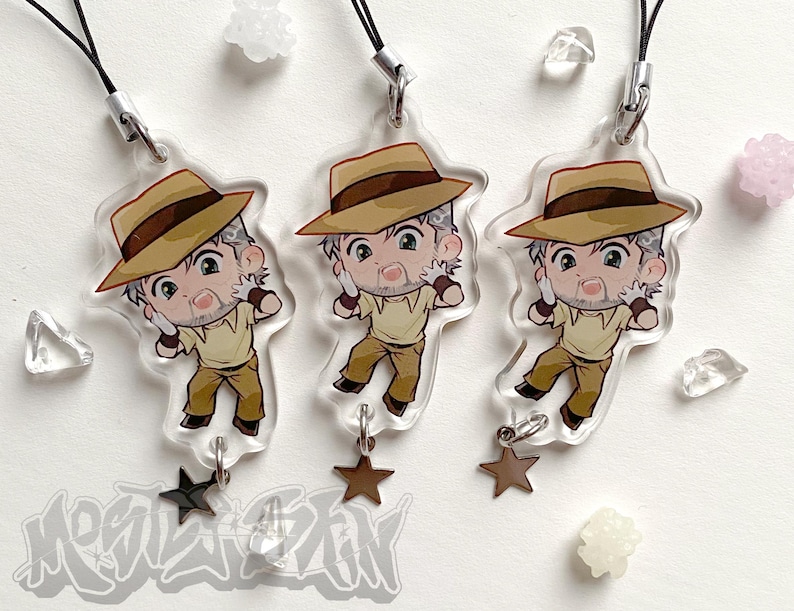 Jojo's Bizarre Adventure JJBA Stardust Crusaders Acrylic Keychain ...