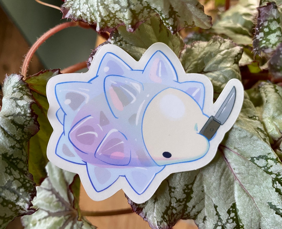 Snom Knife Transparent Sticker Pokemon - Etsy