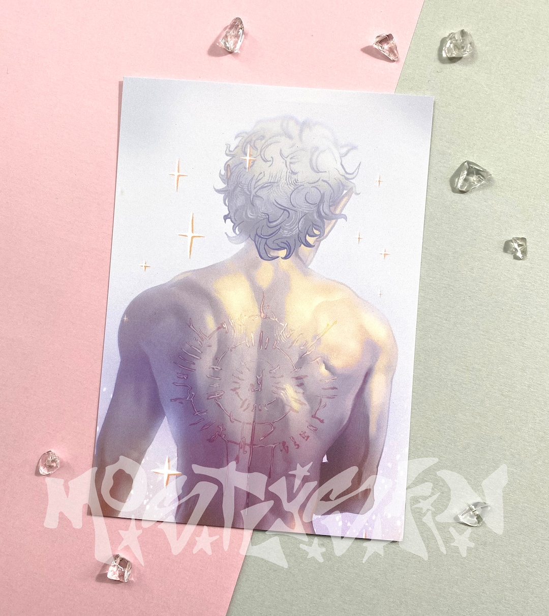 Astarion Back Scars Little Star Baldur's Gate 3 Postcard Print - Etsy