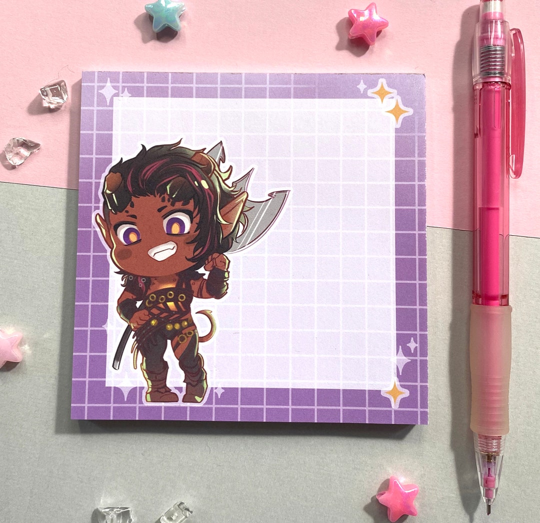 Karlach Chibi Baldur's Gate 3 Notepad - Etsy
