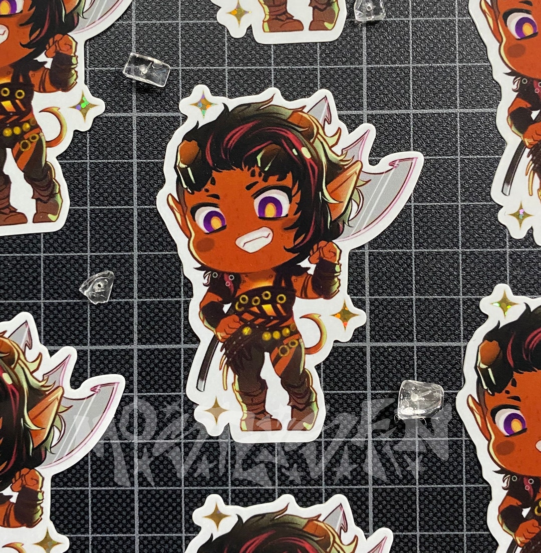 Karlach Baldur's Gate 3 Glitter Stickers - Etsy