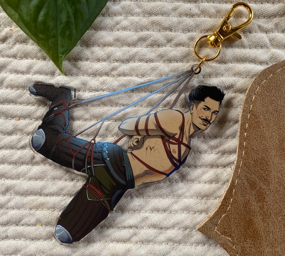 Dorian Pavus Dragon Age Inquisition Bondage Earphone Wrap Acrylic Charm Keychain Etsy
