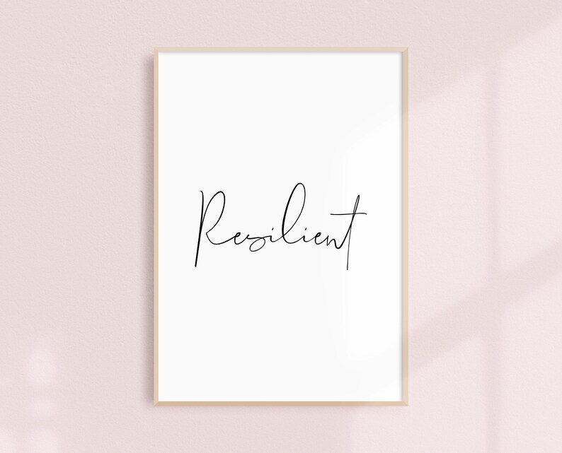 Resilient Art Print Prints Wall Art Psychology Art | Etsy