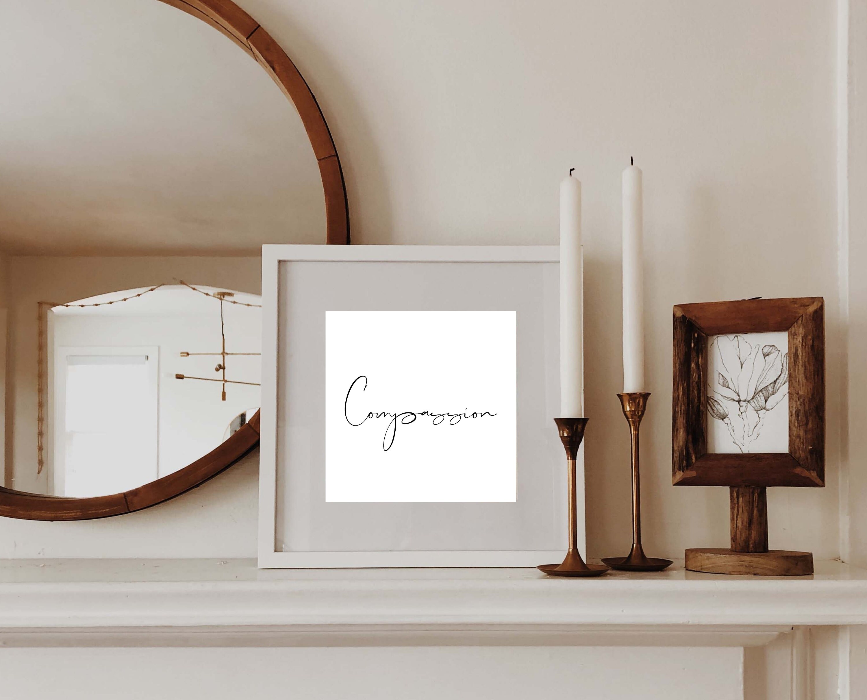 Compassion Printable Wall Art. Word of the Year Poster. - Etsy