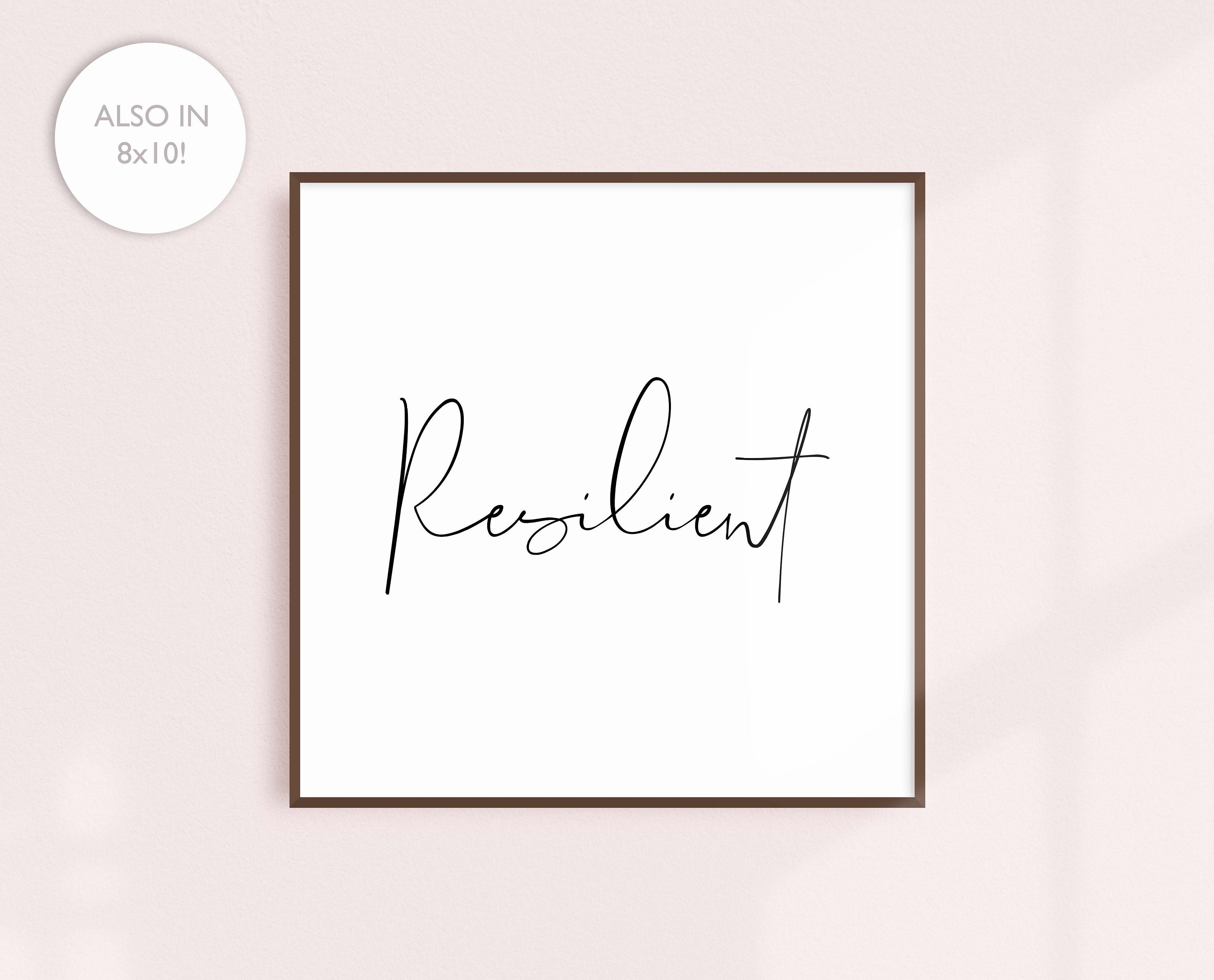 Resilient Art Print Prints Wall Art Psychology Art | Etsy