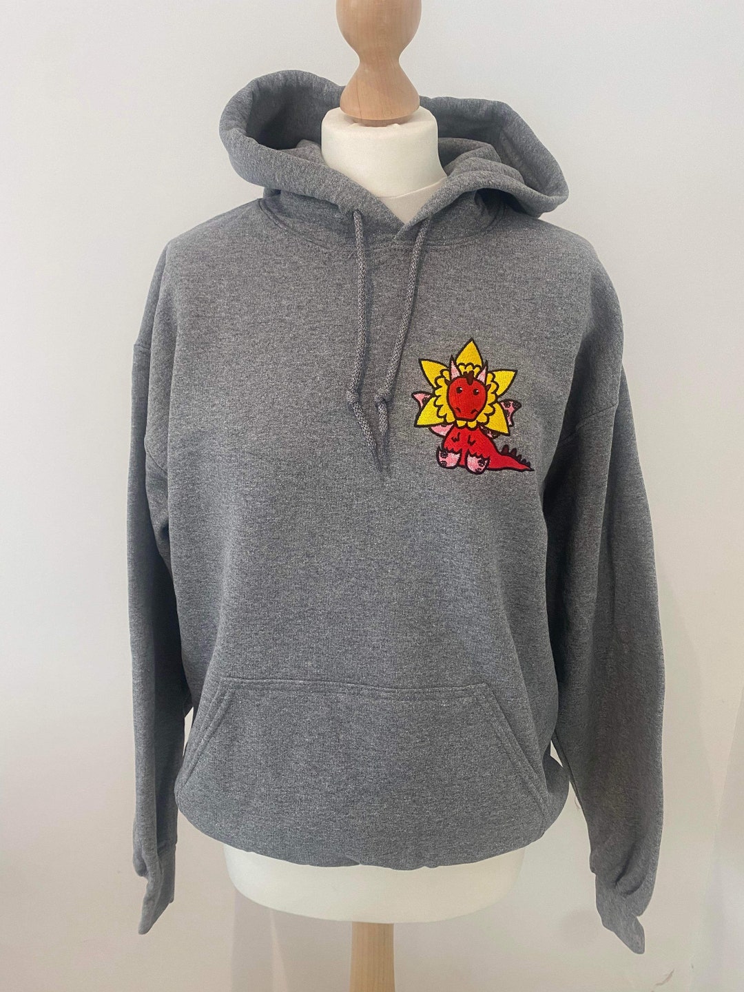 Draig Cenin Pedr Hoody Oedolion / Adult Daffodil Dragon Hoody - Etsy