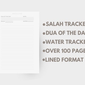 Muslim Journal Daily Dua Journal Salah Tracker Goodnotes Digital ...