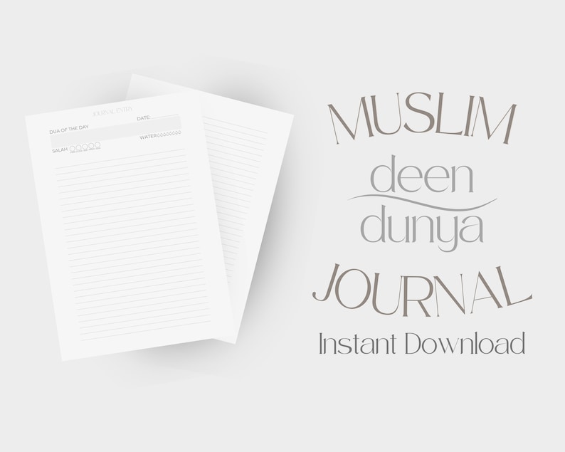 Muslim Journal Daily Dua Journal Salah Tracker Goodnotes Digital ...