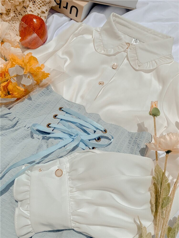 Modern Vintage Style Outfits Sweet Peter Pan Collar Lantern - Etsy