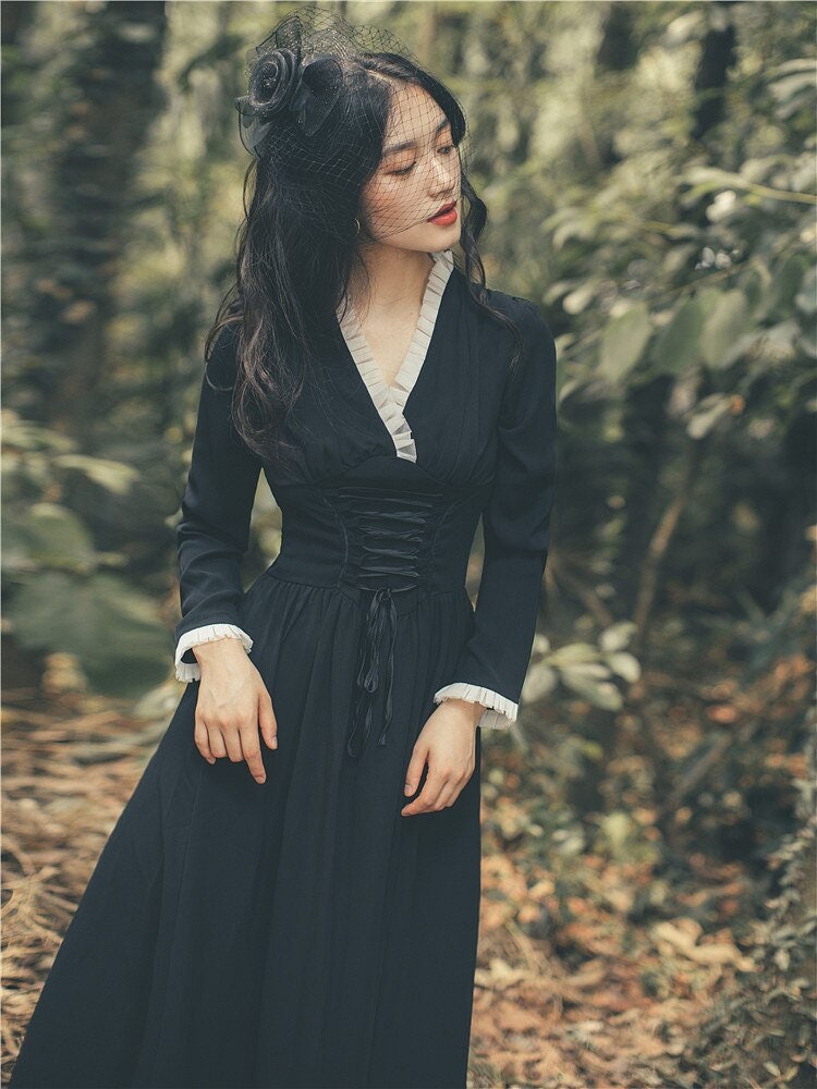 Autumn Winter New Arrival French Princess Style V Collar - Etsy