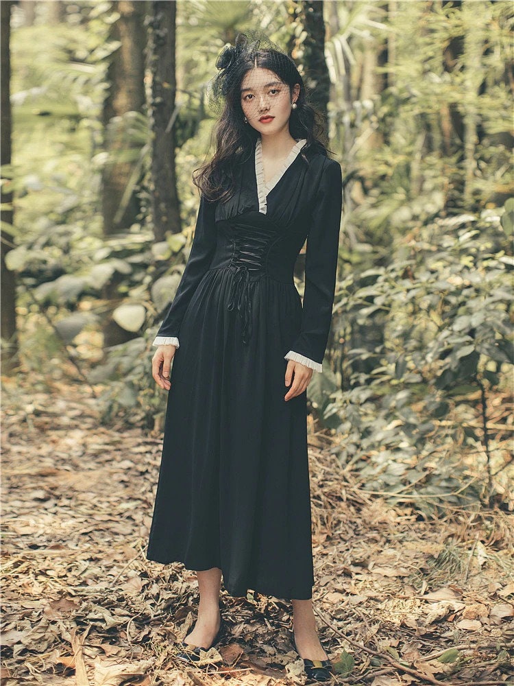 Autumn Winter New Arrival French Princess Style V Collar - Etsy