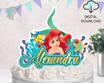 Ariel Cake Topper - Etsy