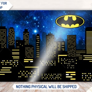 Batman Backdrop Banner - Etsy