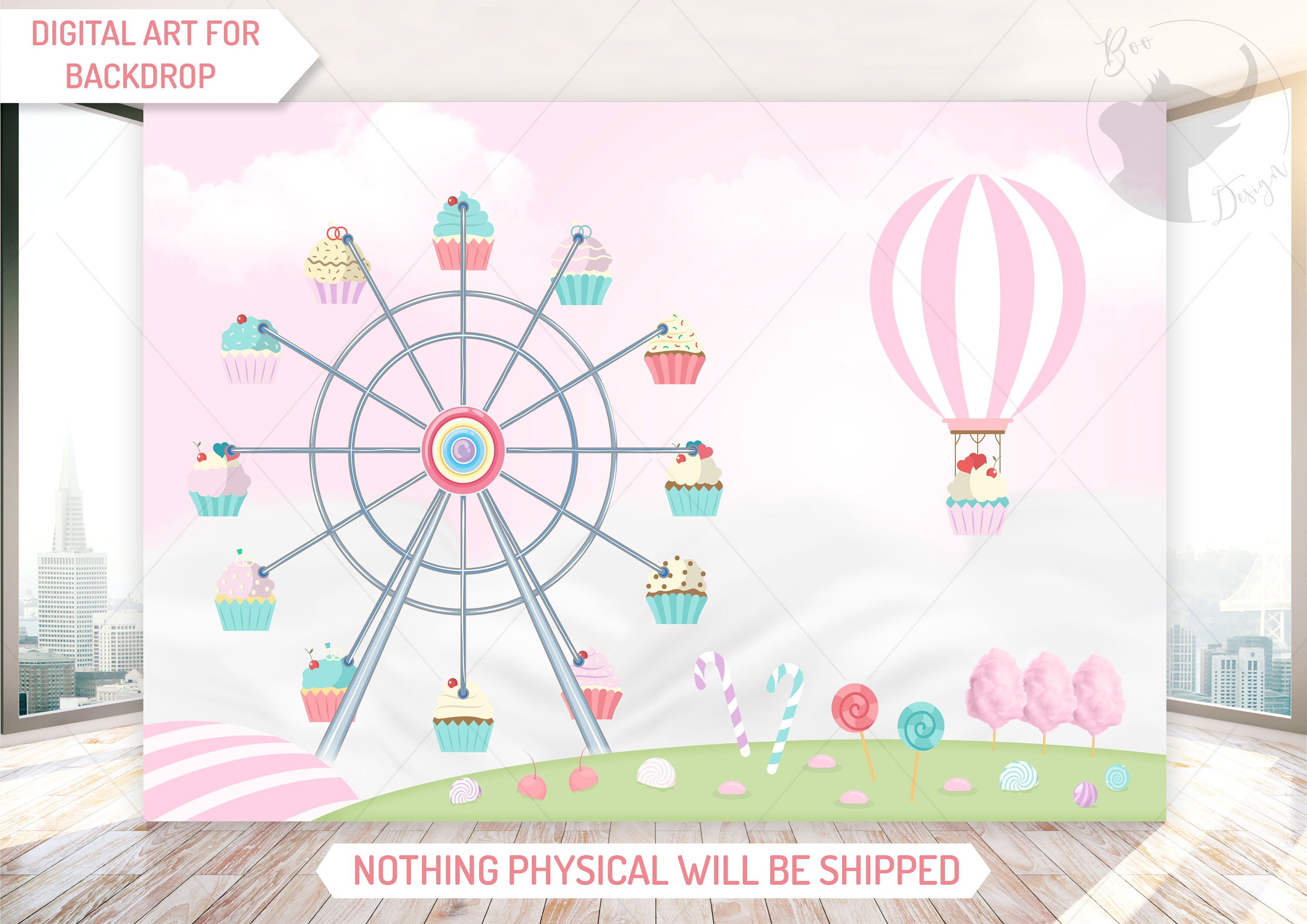 Sweet One Backdrop Banner Candy Land - Etsy