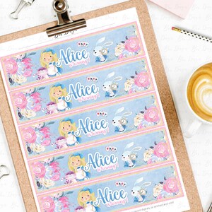 Alice Printable Water Bottle Label - Etsy