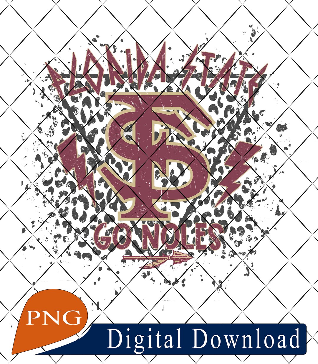 Florida State PNG FSU Design Instant Download Sublimation - Etsy