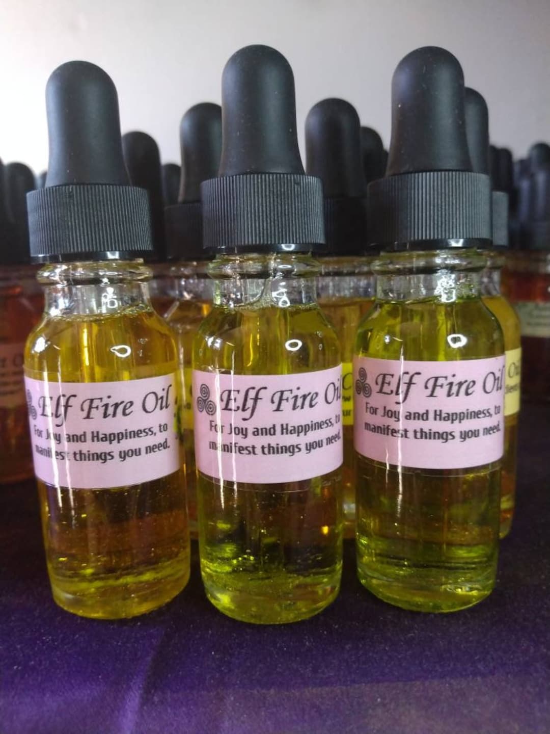 Elf Fire Conjure Oil .5 Oz Happiness, Joy and Manifestation Pagan Wicca ...
