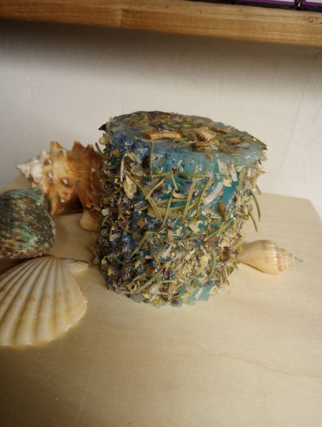 Orisha Ocean Goddess Yemaya Ritual Pillar Candle Dressed With Herbs and ...