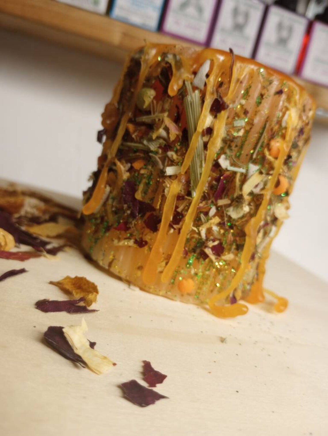 Road Opener Fixed Pillar Candle With Herbs and Oils Hoodoo - Etsy