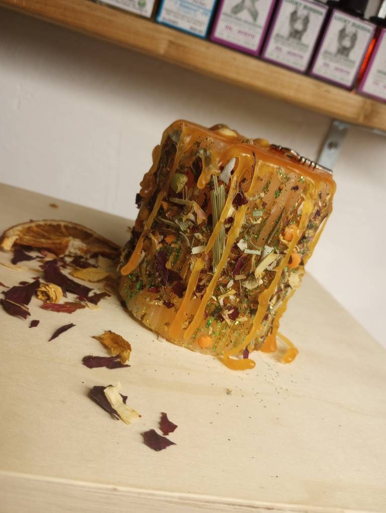 Road Opener Fixed Pillar Candle With Herbs and Oils Hoodoo - Etsy