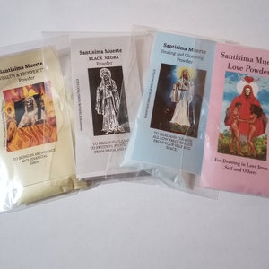 Santa Muerte Powerful Ritual Powders for Conjuring and Manifesting - Etsy