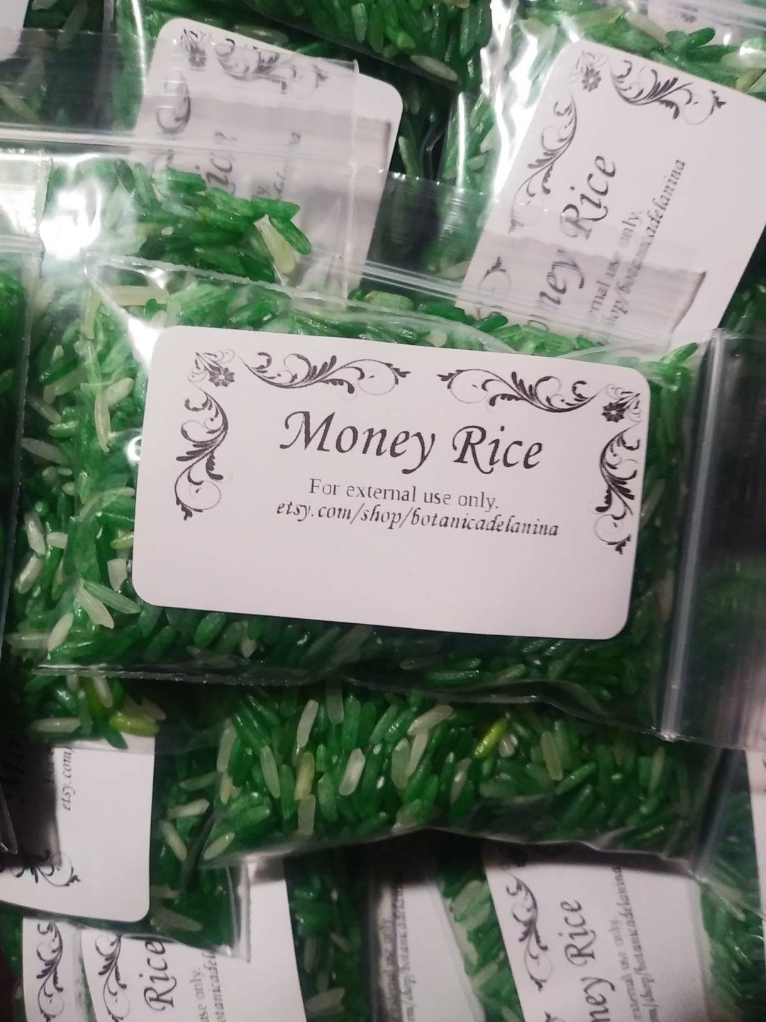 Money Cash Rice Luck- Arroz Verde Dinero Suerte - Etsy