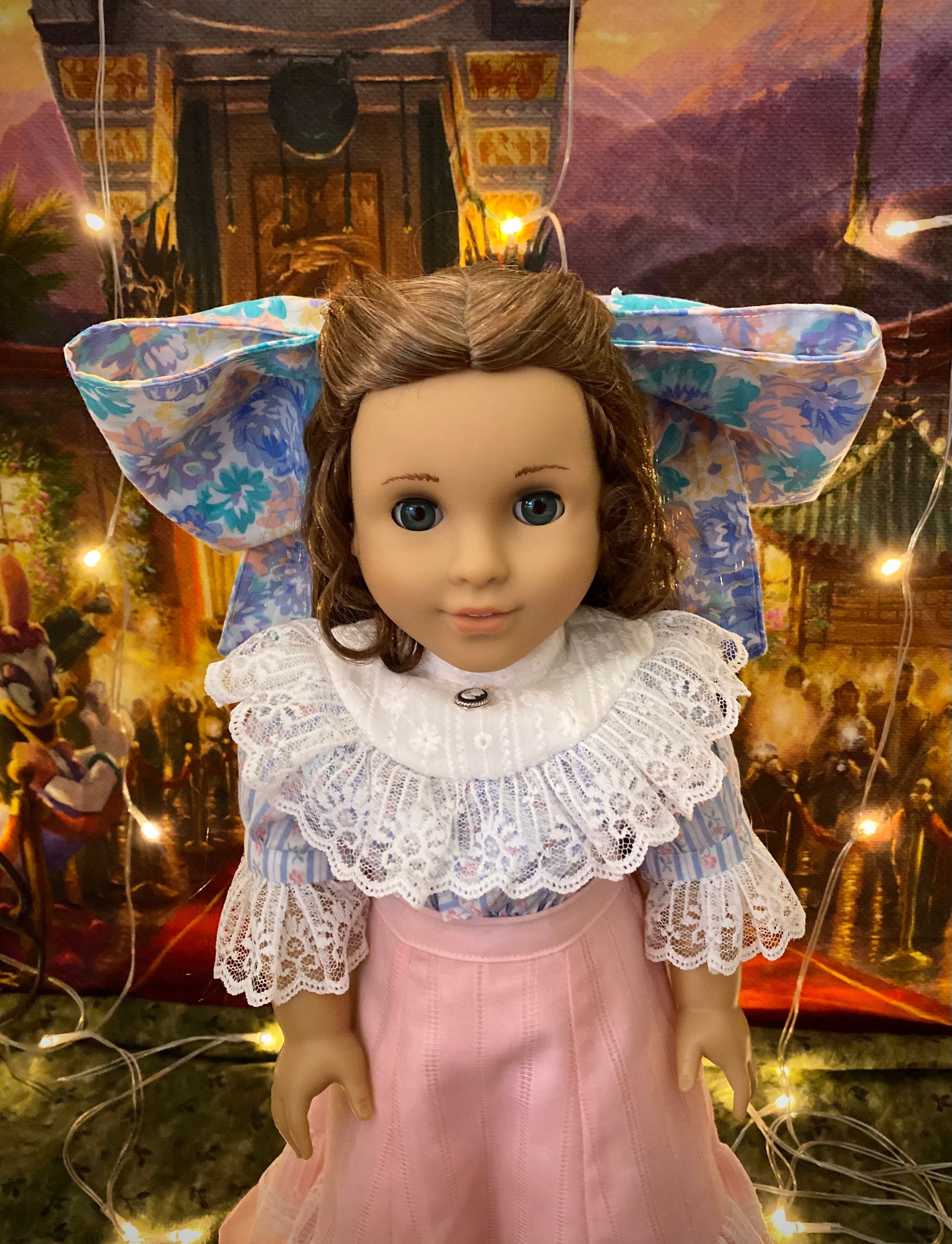 RESERVED FOR 1 HOUR for WILDCATMOM American Girl Doll Rebecca and trunk ...